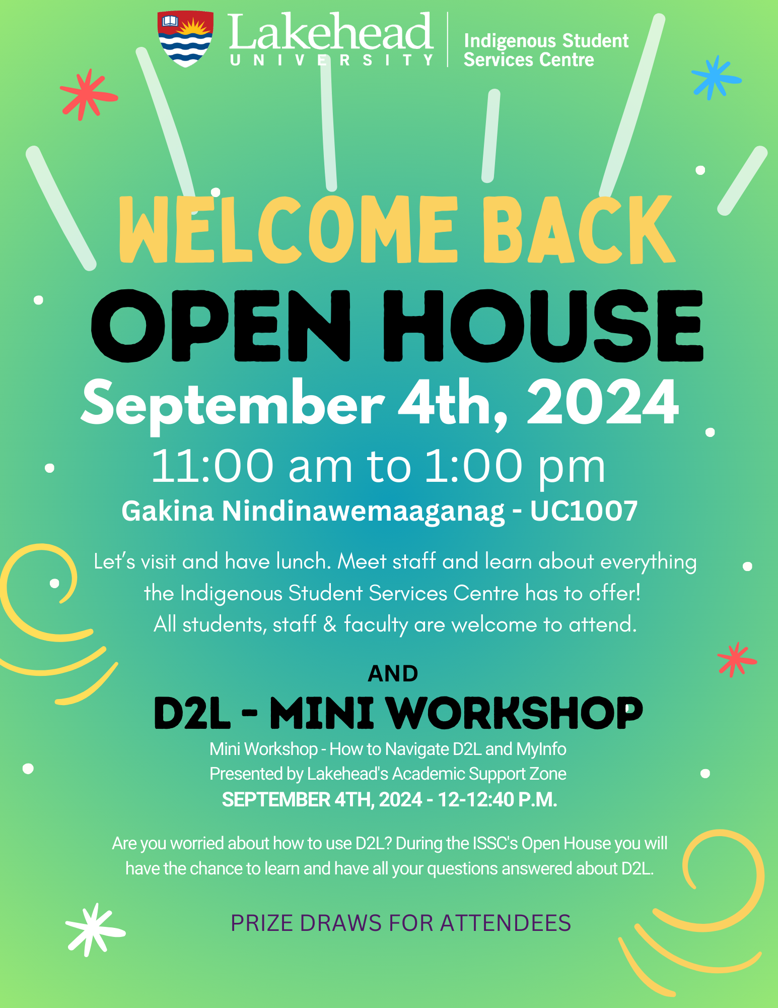 ISSC Open House & D2L Workshop | Lakehead University