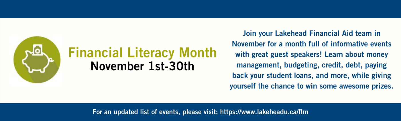 November is Financial Literacy Month! | Lakehead University