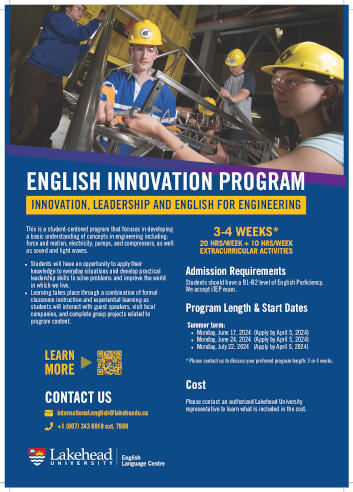 English Innovation Programs | Lakehead University